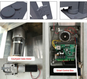 Remote Control Electric Swing Gate Automatic Gate Supplier Cxha