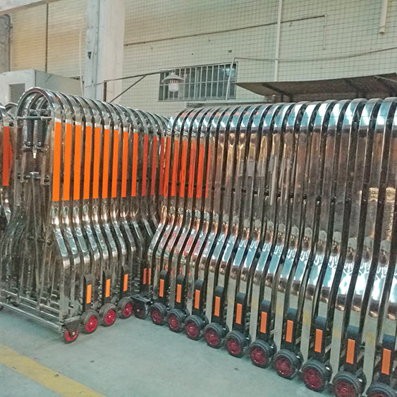 Stainless Steel Security Portable Temporary Accordion Barriers